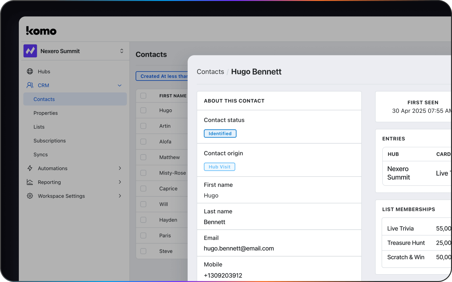 CRM | Komo